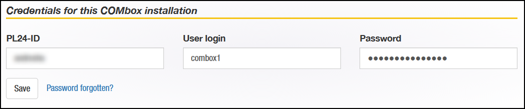 Step 3: Technical User was created | COMbox with ETKA/PET2/pl24connect - Troubleshooting Guide