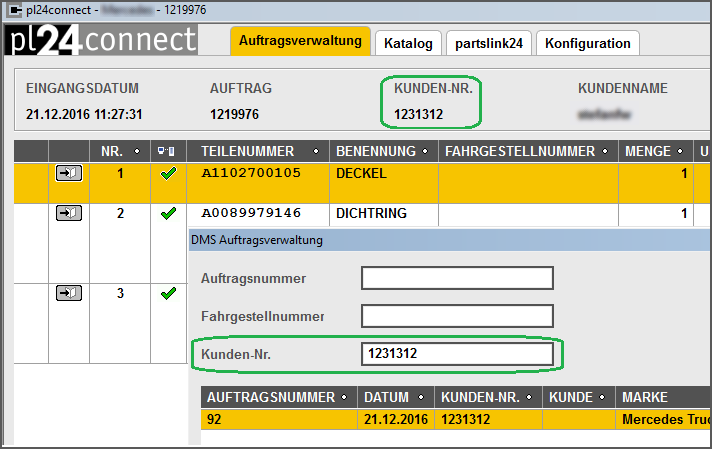 Step 11: Die Auftragsliste zeigt alle korrekten Aufträge (nur LexCom ...